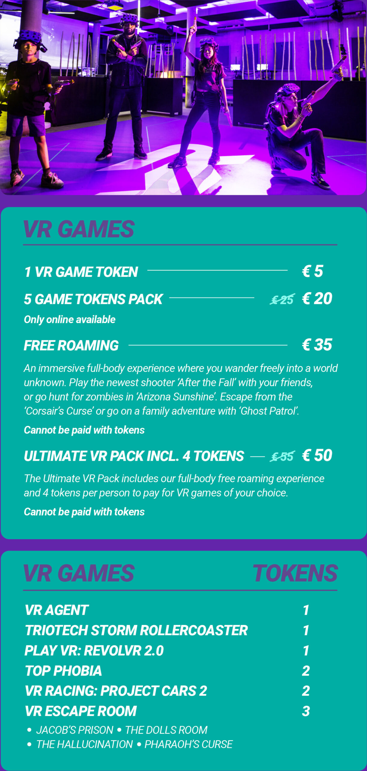 Pricing | A'DAM VR Game Park | A'DAM Tower Amsterdam